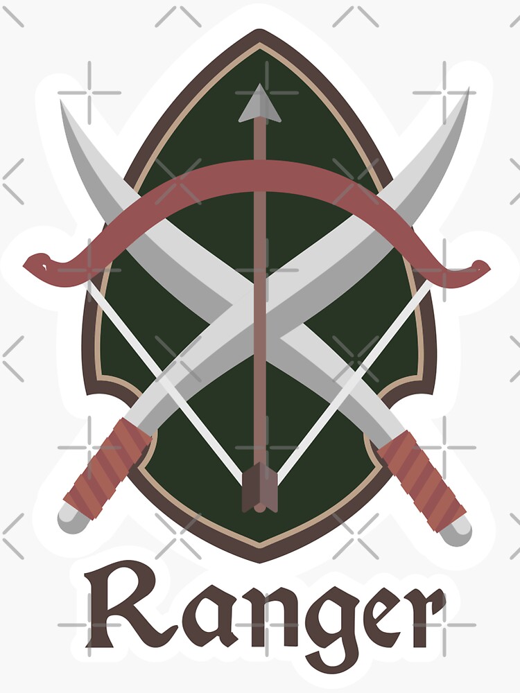 "D&D - Ranger Class Sticker" Sticker for Sale by Gartisan | Redbubble