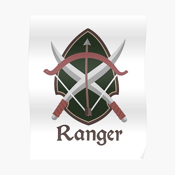 "D&D - Ranger Class Sticker" Poster by Gartisan | Redbubble