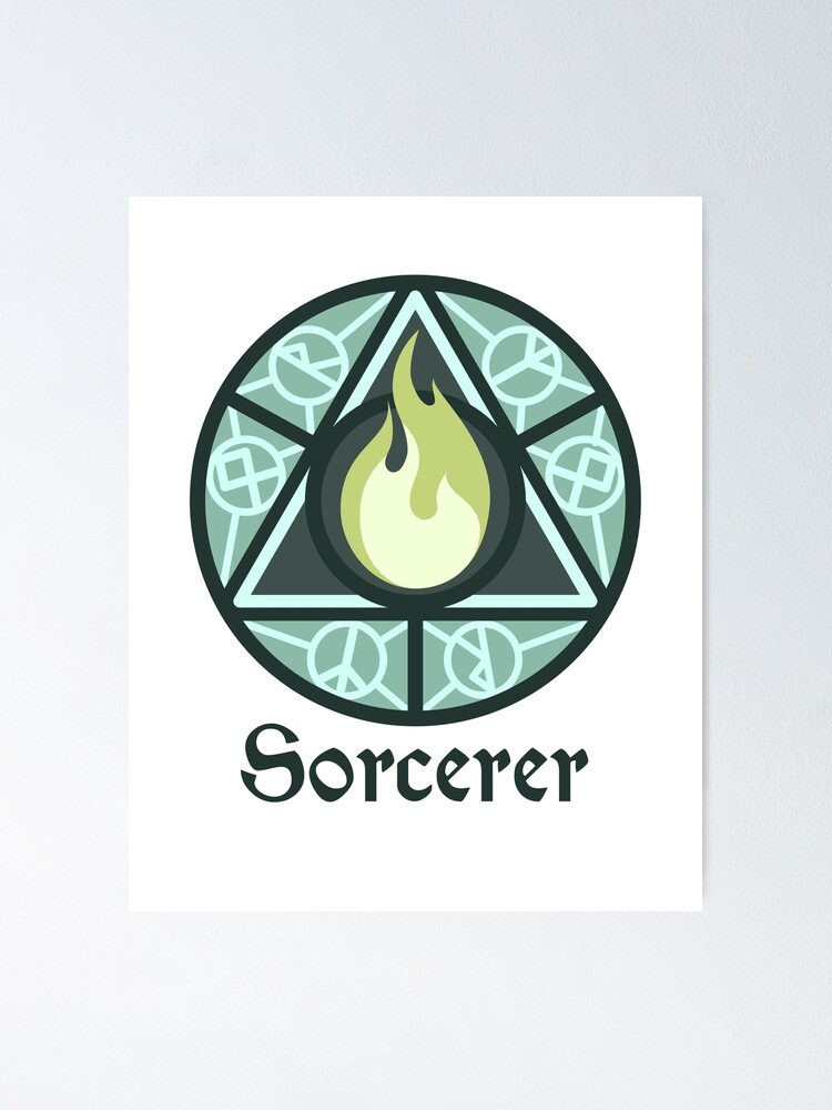 "D&D - Sorcerer Class Sticker" Poster for Sale by Gartisan | Redbubble