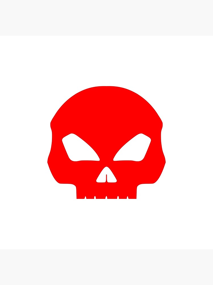 "Red Death Skull" Poster for Sale by Creepyhollow | Redbubble