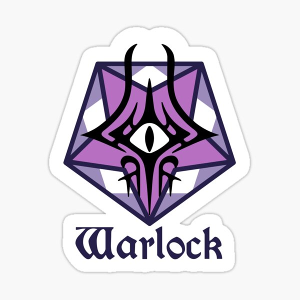 "D&D - Warlock Class Sticker" Sticker for Sale by Gartisan | Redbubble