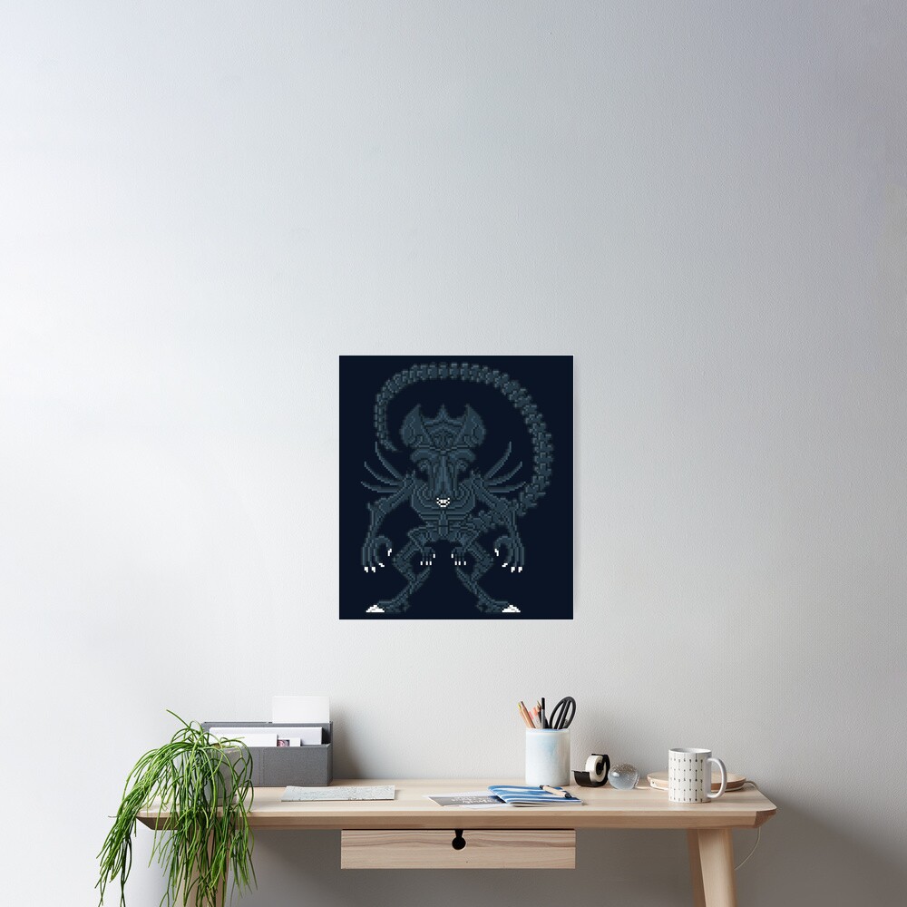 "Xenomorph Queen - Aliens Pixel Art" Poster by Gwendal | Redbubble