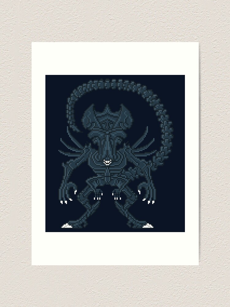 "Xenomorph Queen - Aliens Pixel Art" Art Print by Gwendal | Redbubble
