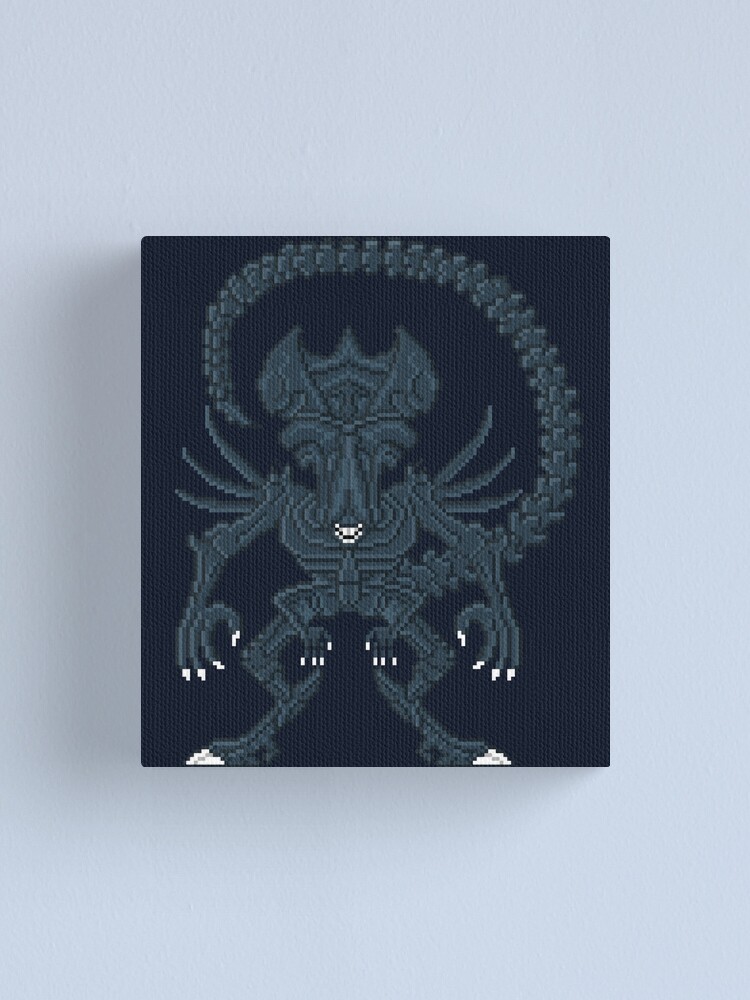 "Xenomorph Queen - Aliens Pixel Art" Canvas Print by Gwendal | Redbubble