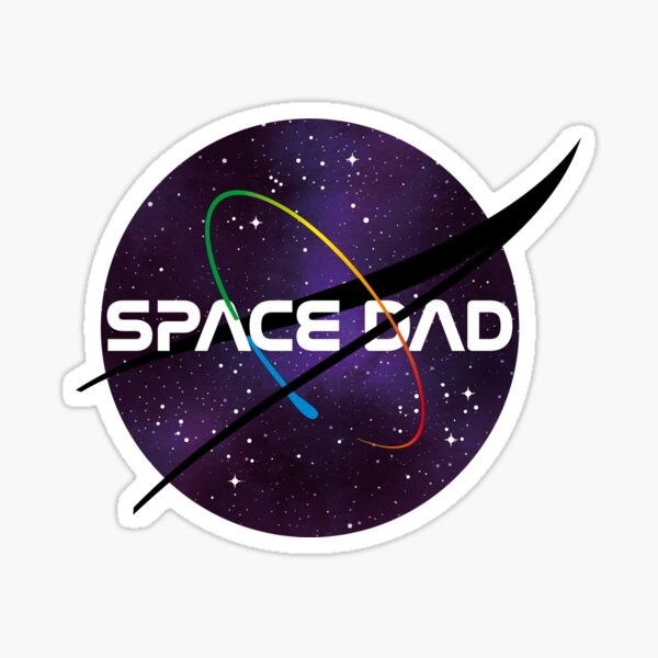 "Best Space Dad" Sticker for Sale by DRohrs | Redbubble