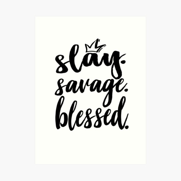 "Slay Blessed Words Gen Z Use Generation Z Words Millennials Use" Art ...