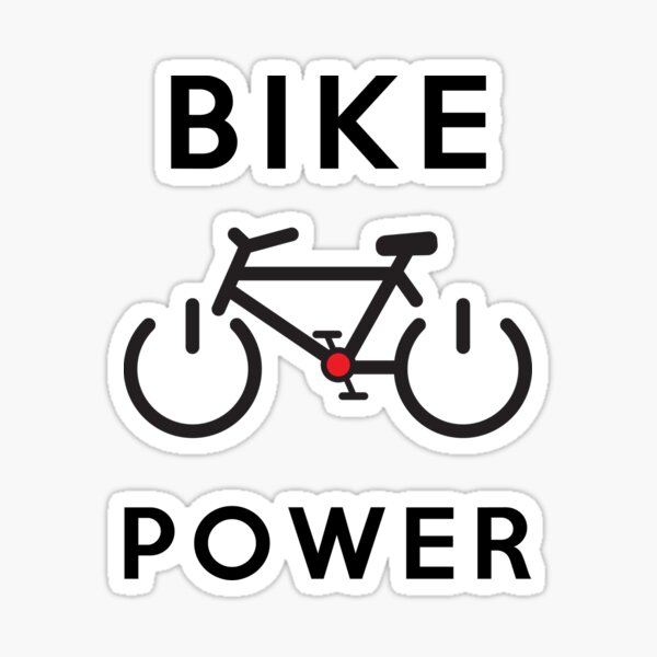 "Bike Power Rider" Sticker by electrovista | Redbubble