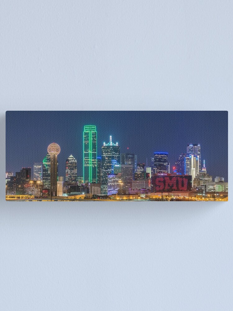 "Dallas SMU Skyline" Canvas Print for Sale by josephhaubert | Redbubble