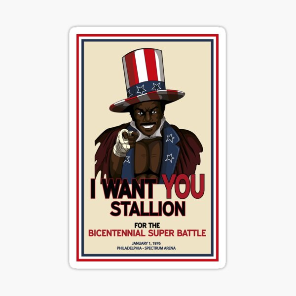 "Apollo Creed" Sticker by DashaRg | Redbubble