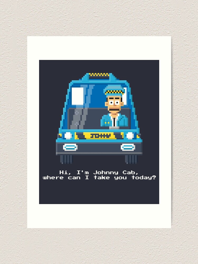 "Johnny Cab - Total Recall Pixel Art" Art Print by Gwendal | Redbubble
