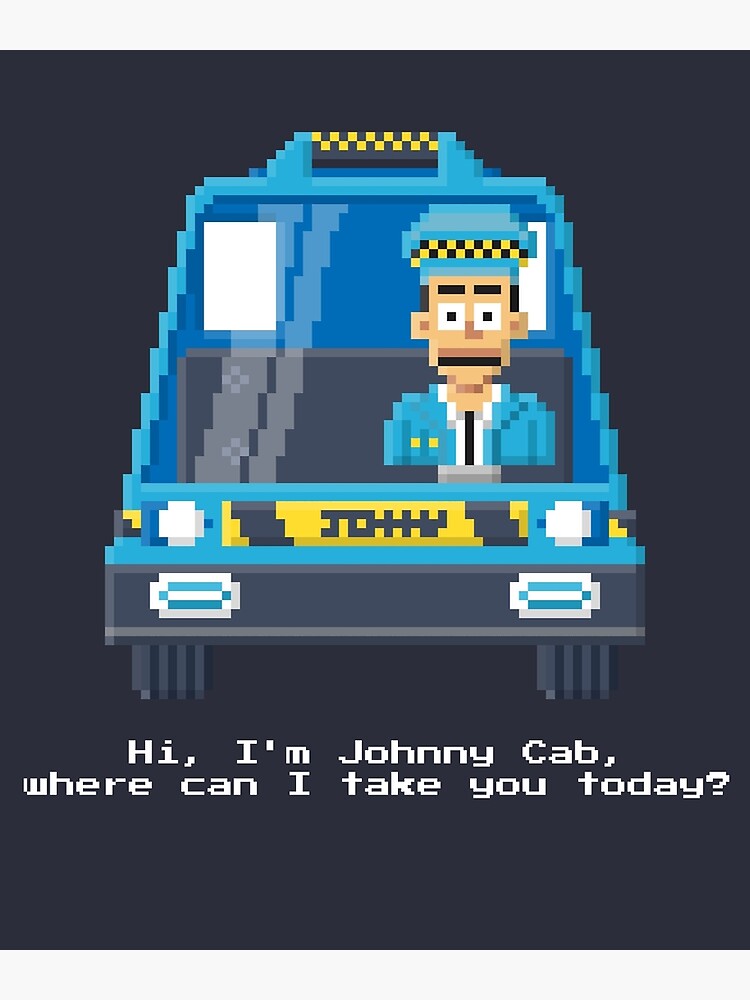 "Johnny Cab - Total Recall Pixel Art" Art Print by Gwendal | Redbubble
