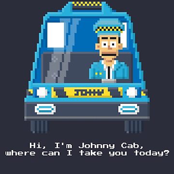 "Johnny Cab - Total Recall Pixel Art" Essential T-Shirt by Gwendal ...