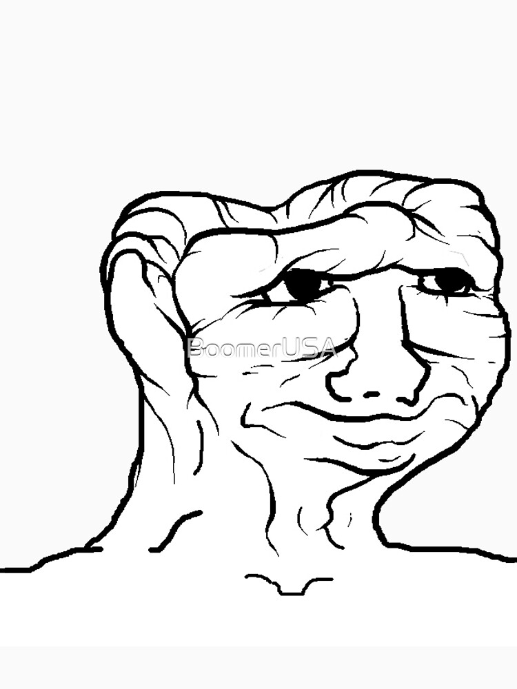 "Brainlet" T-shirt for Sale by BoomerUSA | Redbubble | wojak t-shirts ...