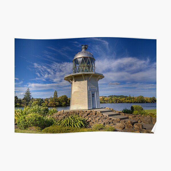 "Old Portland Island Lighthouse, Wairoa" Poster by tonyburton | Redbubble