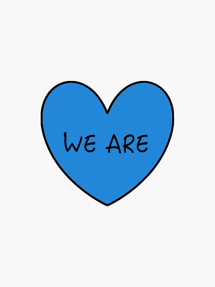 "WE ARE" Sticker for Sale by itsRIS | Redbubble