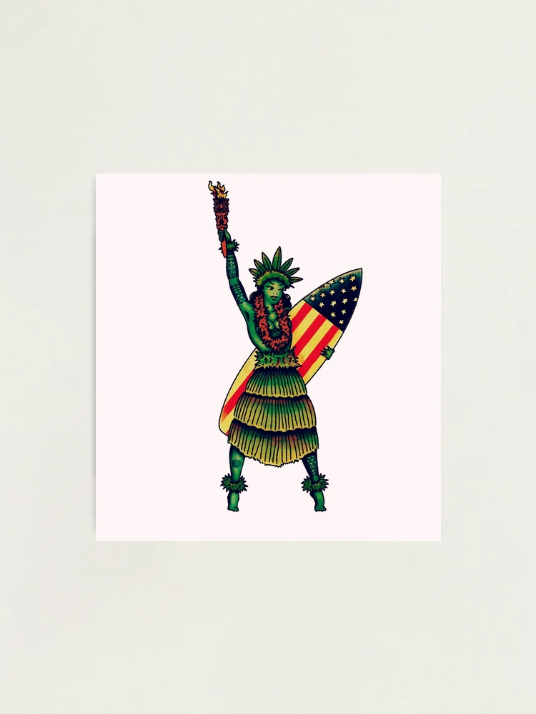 Statue Of Liberty Pin Up Girl