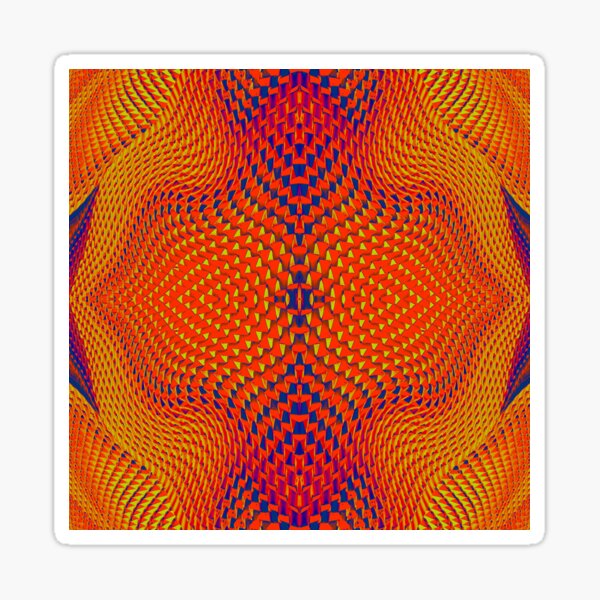 "Cyber spiky abstract art for modern house decoration." Sticker for ...