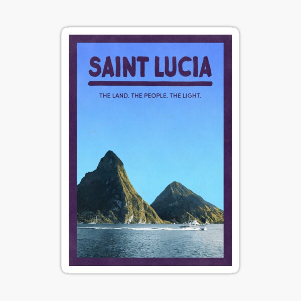 "Saint Lucia" Sticker for Sale by JingleSnitch | Redbubble
