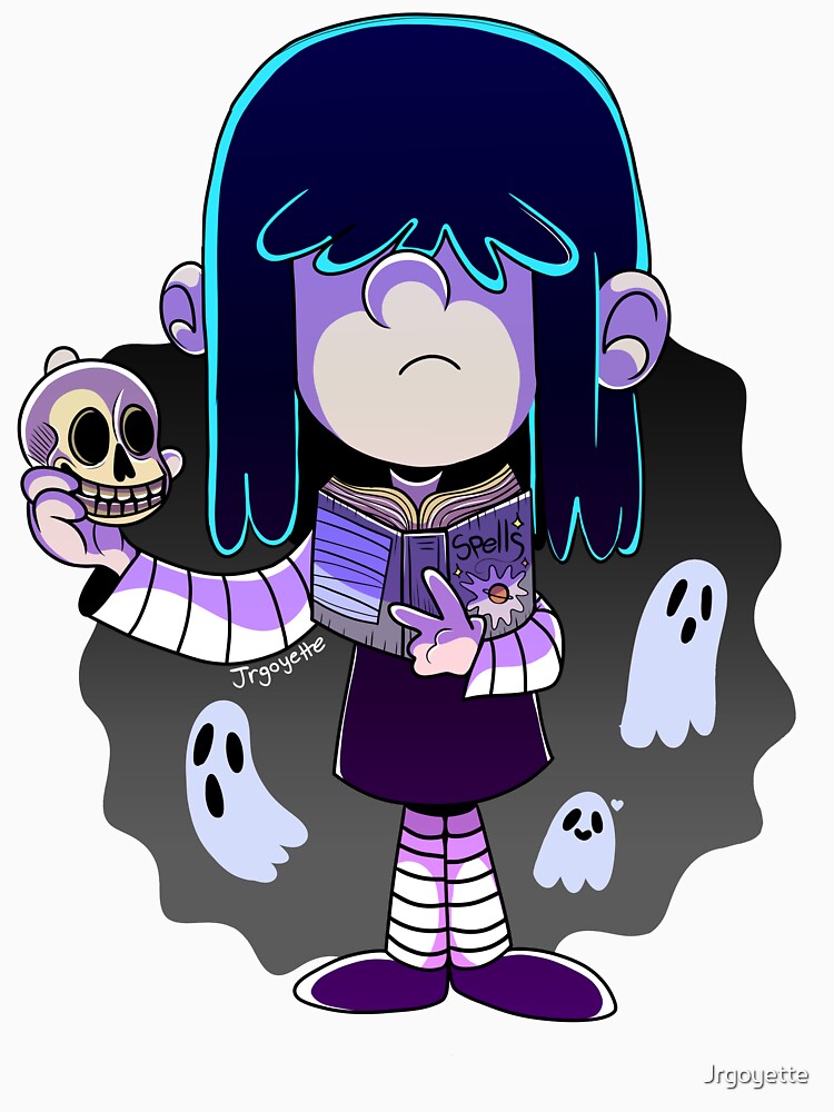 "The Loud House Lucy Loud with Spell book and Skull" T-shirt for Sale ...