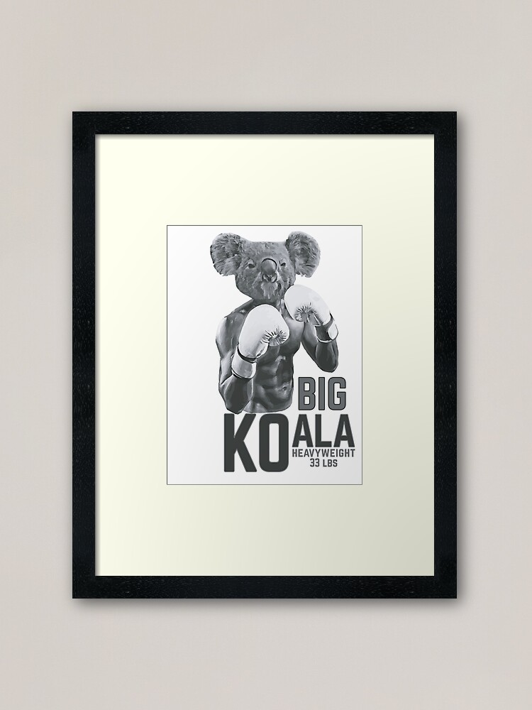 "Koala boxing" Framed Art Print for Sale by WAMTEES | Redbubble