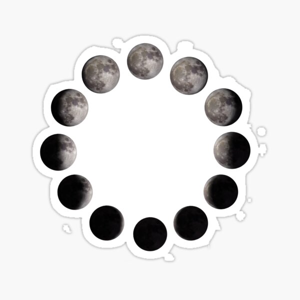 "Moon Cycle" Sticker by PinkFiend | Redbubble