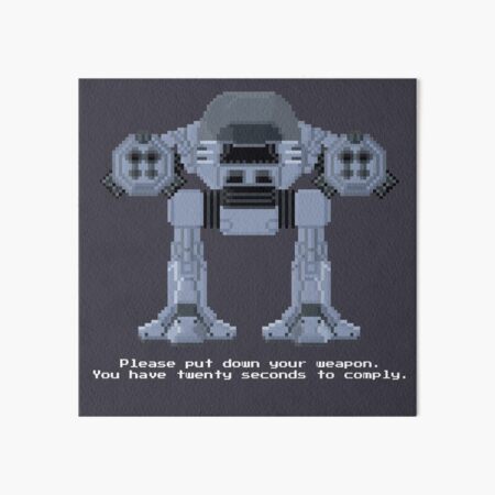 "ED209 - Robocop Pixel Art" Art Board Print by Gwendal | Redbubble