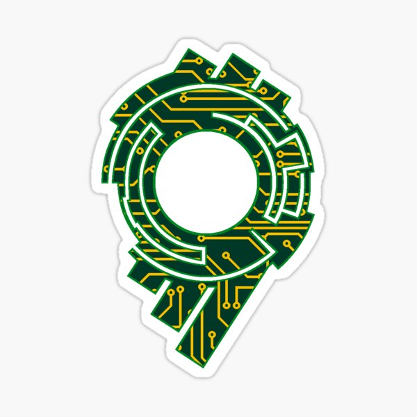 "Section 9 - Circuits" Sticker by AggroViking | Redbubble