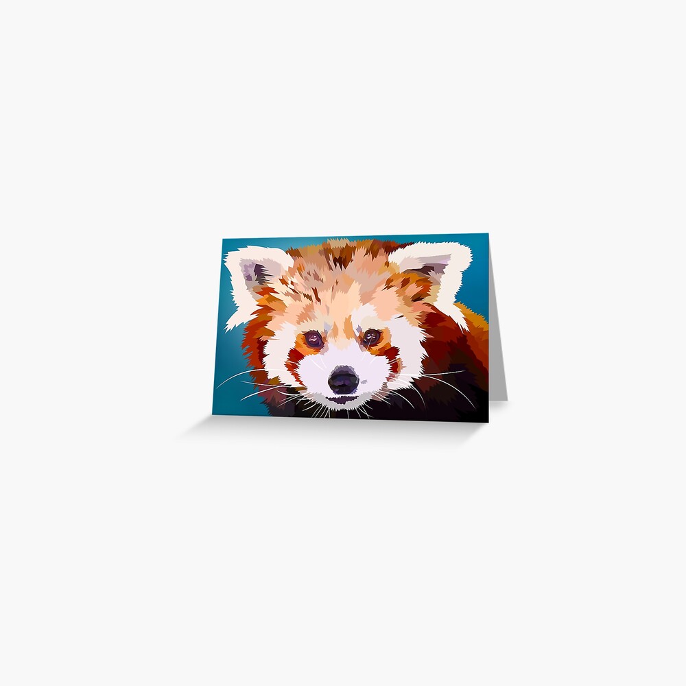 "Red panda" Greeting Card by Elviranl | Redbubble