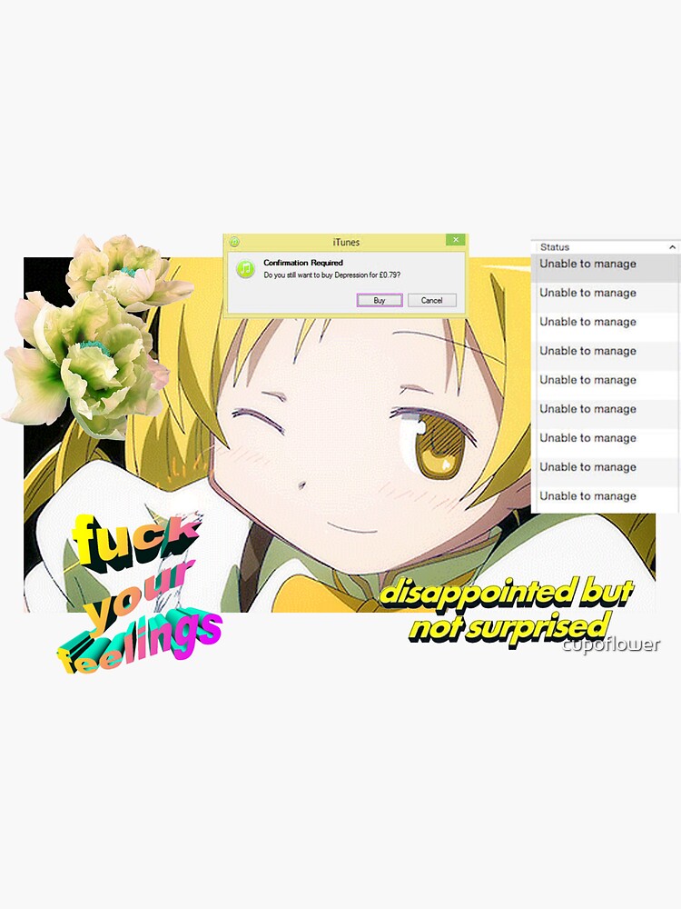 "Tomoe Mami - The Yellow Girl" Sticker for Sale by cupoflower | Redbubble