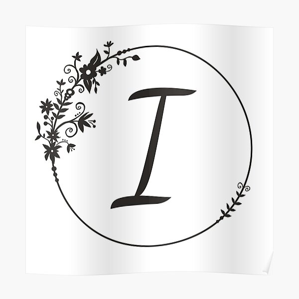Póster «Letra inicial I» de DaleSimpson | Redbubble
