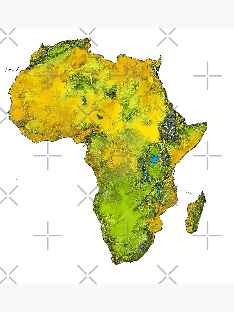 "Physical African Continent" Poster by Havocgirl | Redbubble