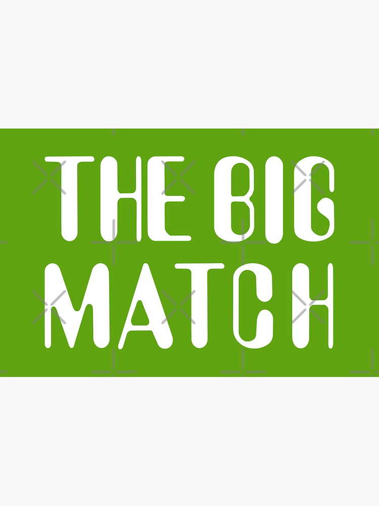 "The Big Match" Sticker for Sale by ChrisOrton | Redbubble