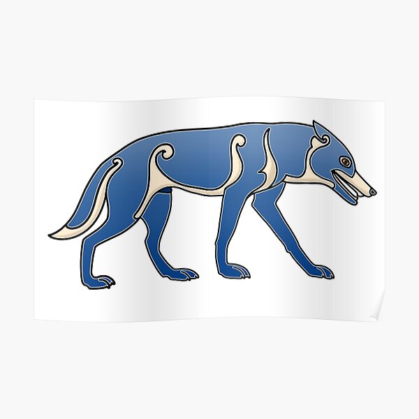 "Pictish Wolf" Poster by Hareguizer | Redbubble