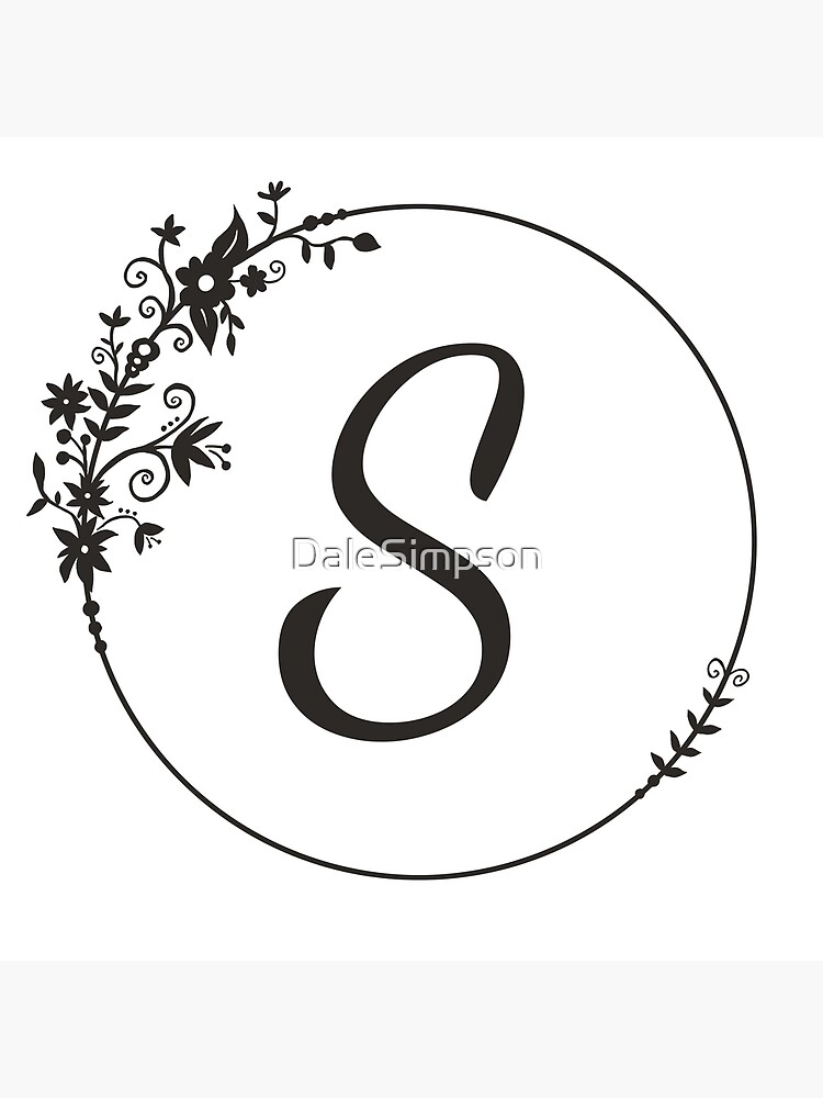 "Initial Letter S" Art Print for Sale by DaleSimpson | Redbubble