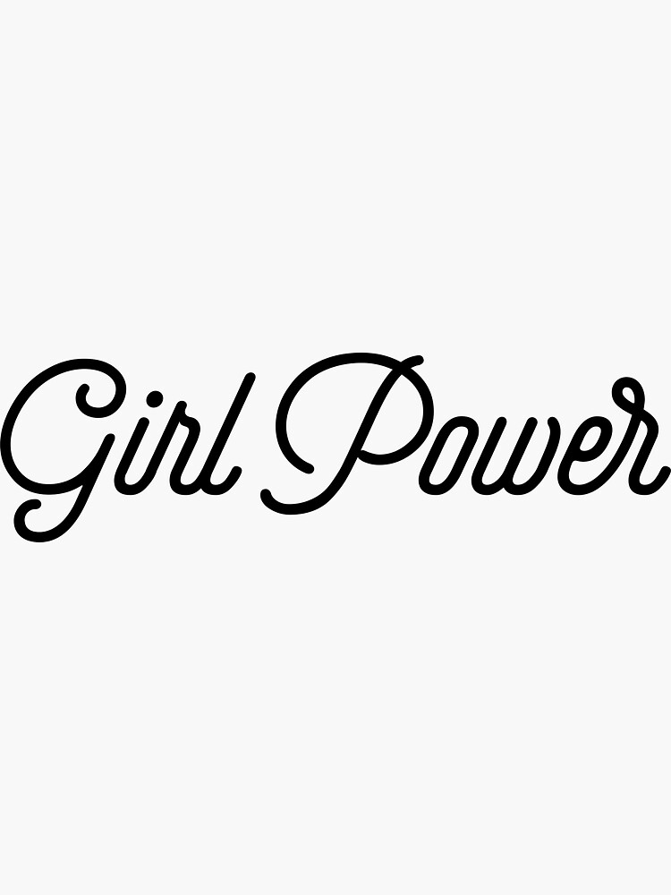 "Girl Power [Fancy Text]" Sticker for Sale by ElderArt | Redbubble
