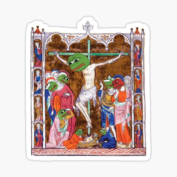 Jesus Pepe Stickers | Redbubble