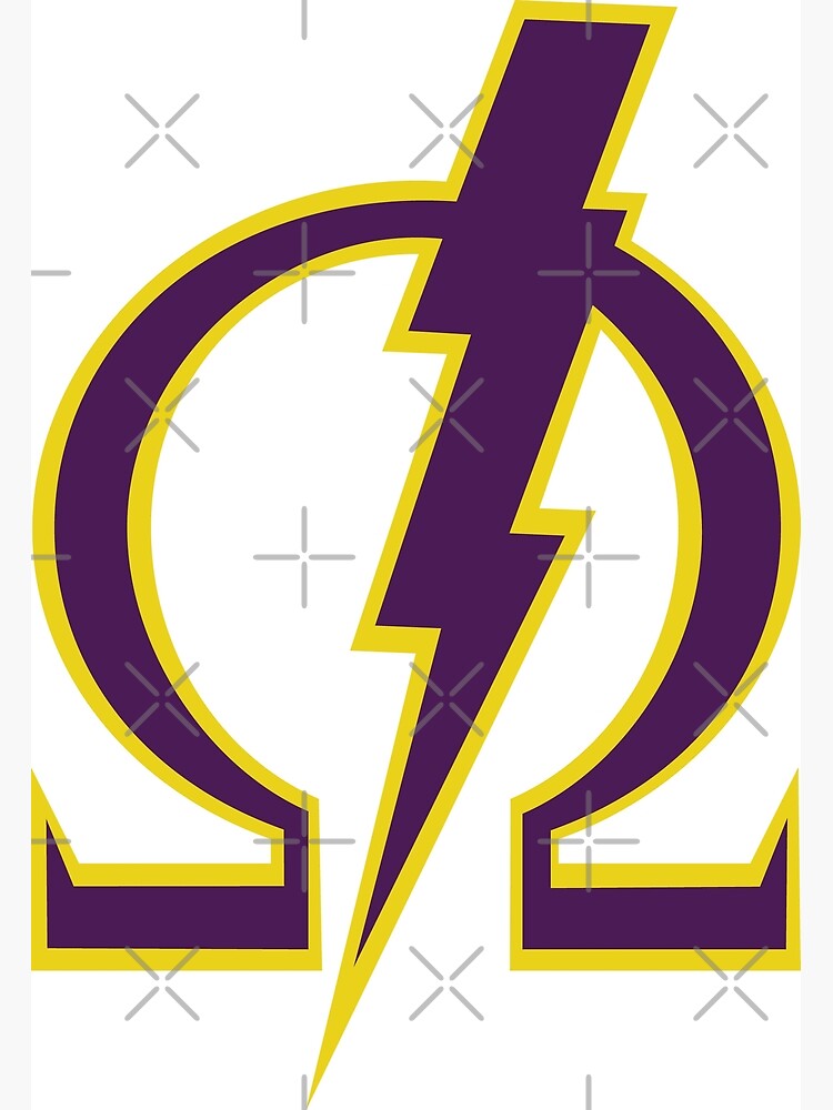 "Omega Lightning Bolt" Poster for Sale by vma77 | Redbubble