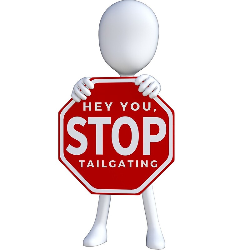 "Hey, Stop Tailgating" by timelordrivera | Redbubble
