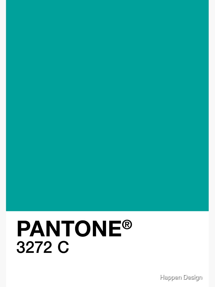 "Pantone 3272 C Collection" Sticker for Sale by Happen Design | Redbubble