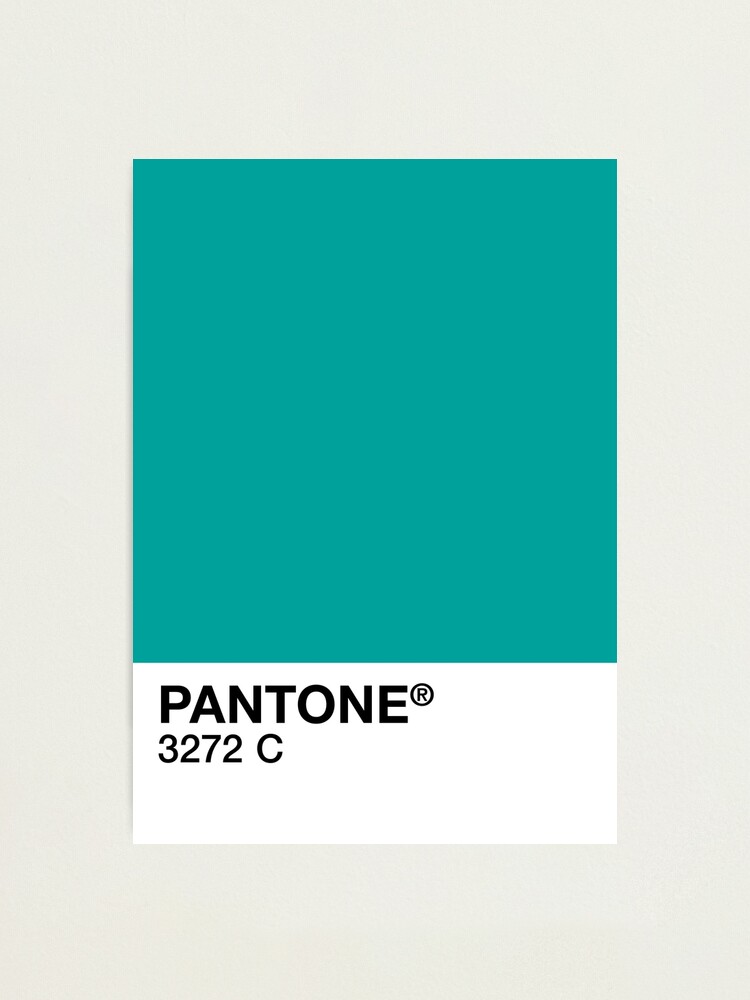 Lámina fotográfica «Colección Pantone 3272 C» de cpreecy | Redbubble