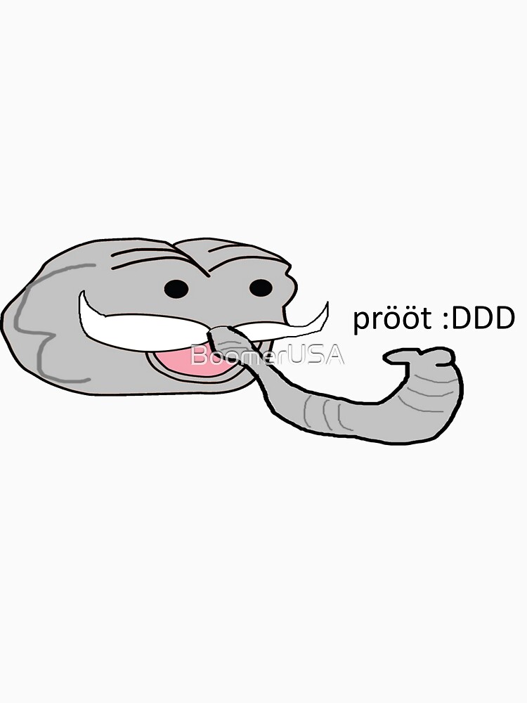 "pr ö öt" T-shirt for Sale by BoomerUSA | Redbubble | elephant t-shirts ...