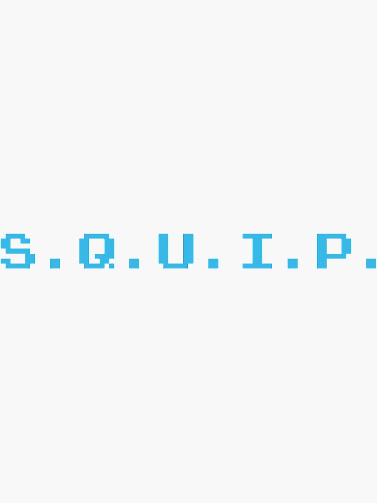 "Squip v1" Sticker for Sale by whizzywins | Redbubble