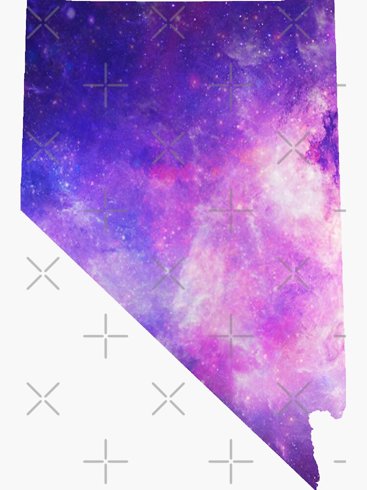 "Purple Galaxy Nevada" Sticker by kevgib | Redbubble