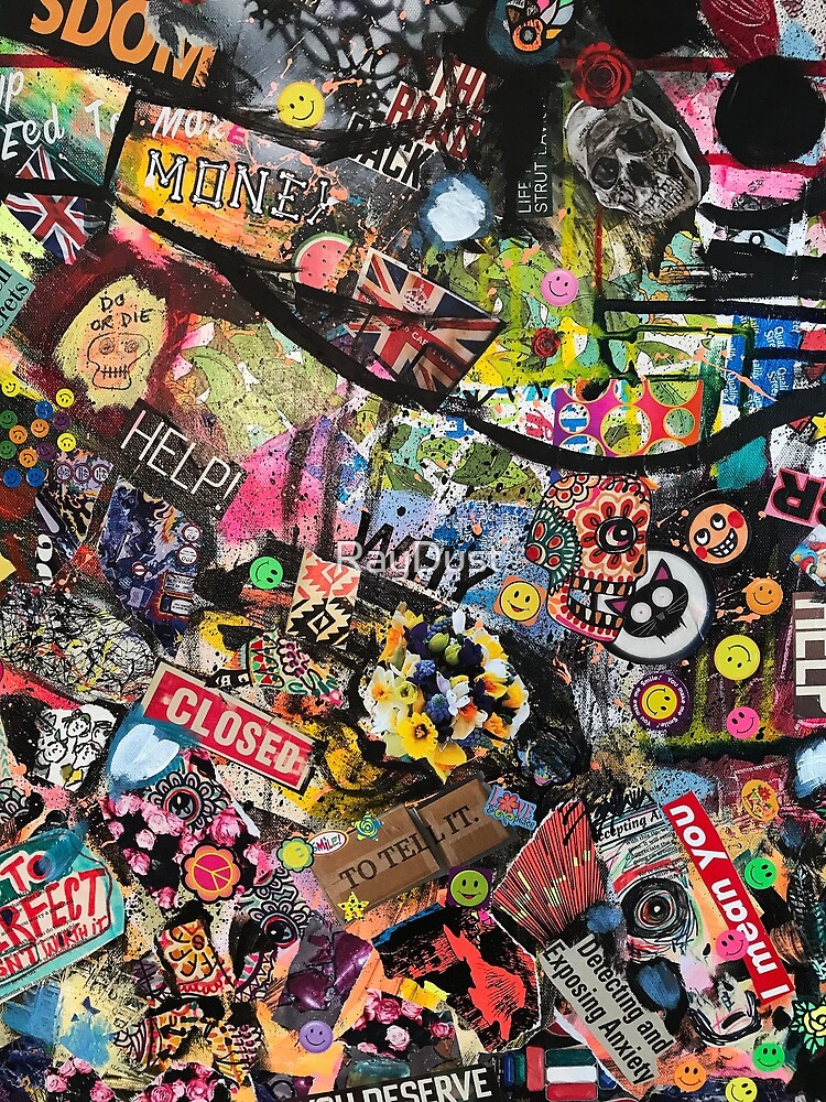 "Graffiti Collage Art" Poster by RayDust | Redbubble