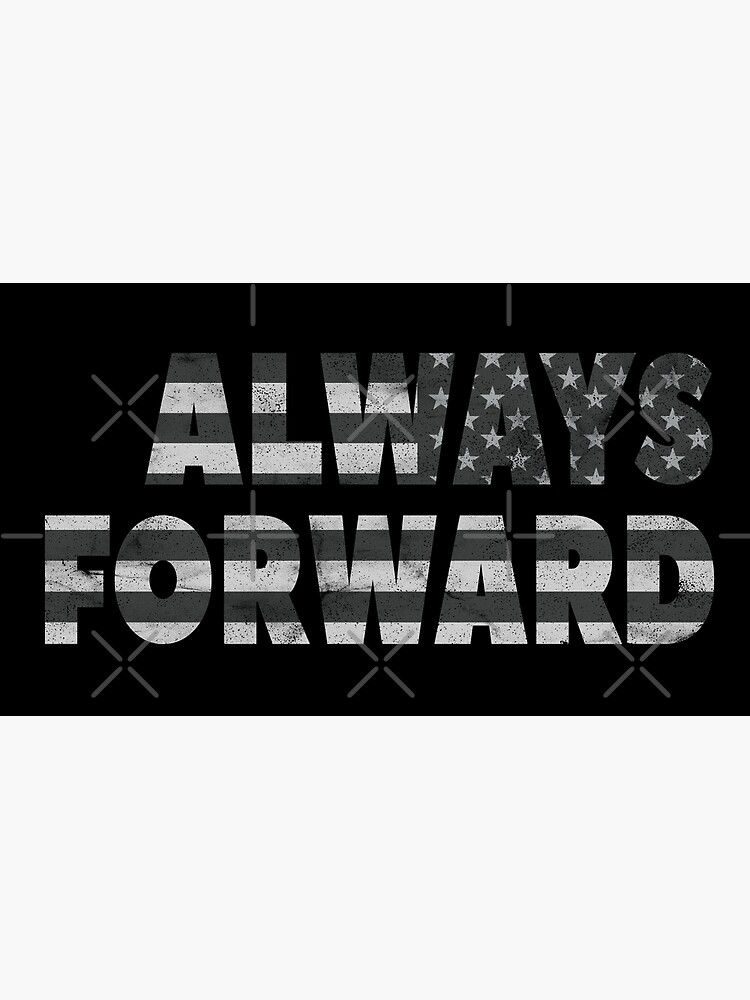 "Always Forward - Motivational American Flag " Photographic Print for ...