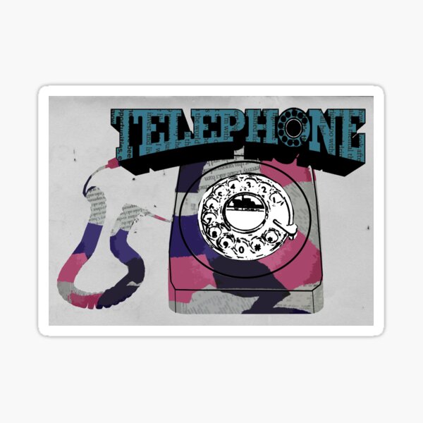 "Telephone Logo" Sticker for Sale by davidtran134 | Redbubble