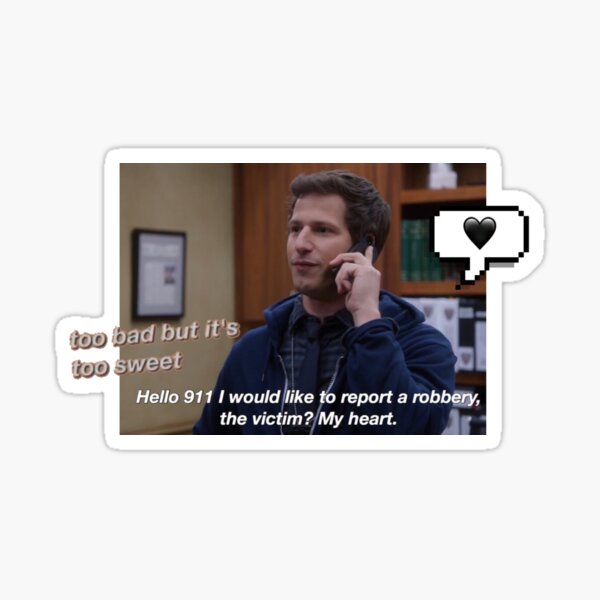 "B99 - Heart" Sticker by kardish | Redbubble