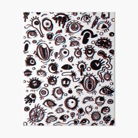 "Cartoon eyes" Art Board Print by MeRouge | Redbubble