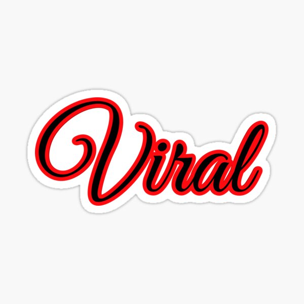 "Viral" Sticker by phys | Redbubble