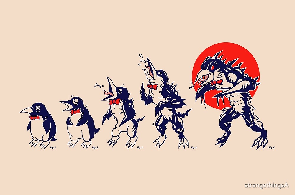"Penguin Transformation" by strangethingsA | Redbubble